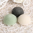 Konjac Sponge Exfoliating Facial Sponges Great for Sensitive, Oily & Acne Prone Skin （Bamboo ...