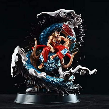 LOKOC ONE Piece GK Monkey D. Luffy 11.8 Inches Panlong Seat Sitting ...