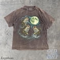 Bass Fish Moon 90s Vintage Graphic T Shirt Retro Largemouth Bass ...