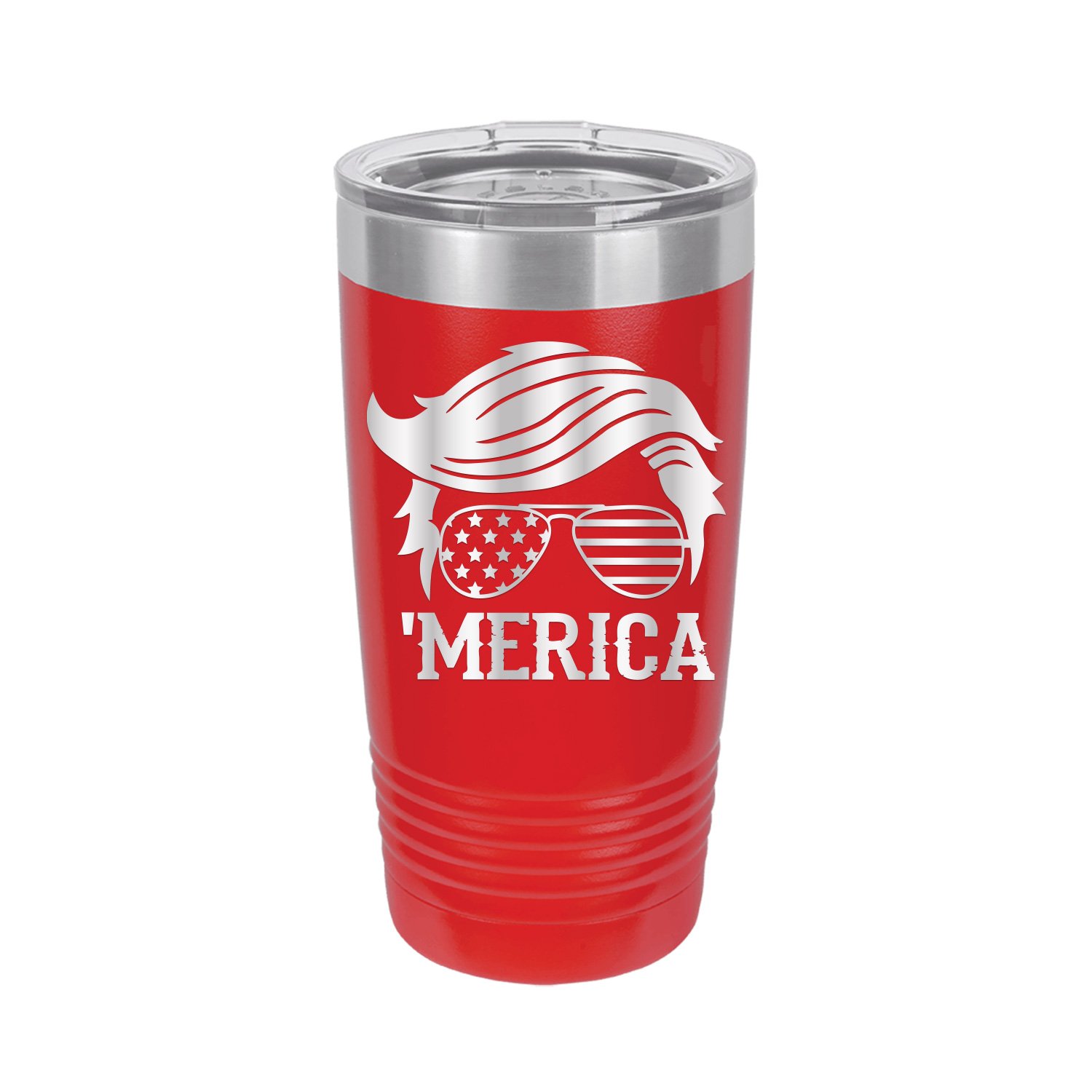 Trump Merica Glasses - Engraved 20 oz Tumbler Mug Cup Unique Funny ...