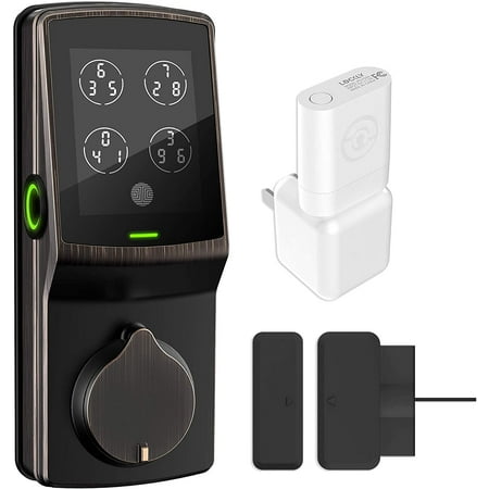 LOCKLY Secure Pro Smart Lock with Fingerprint & Wi-Fi, Patented Keypad ...
