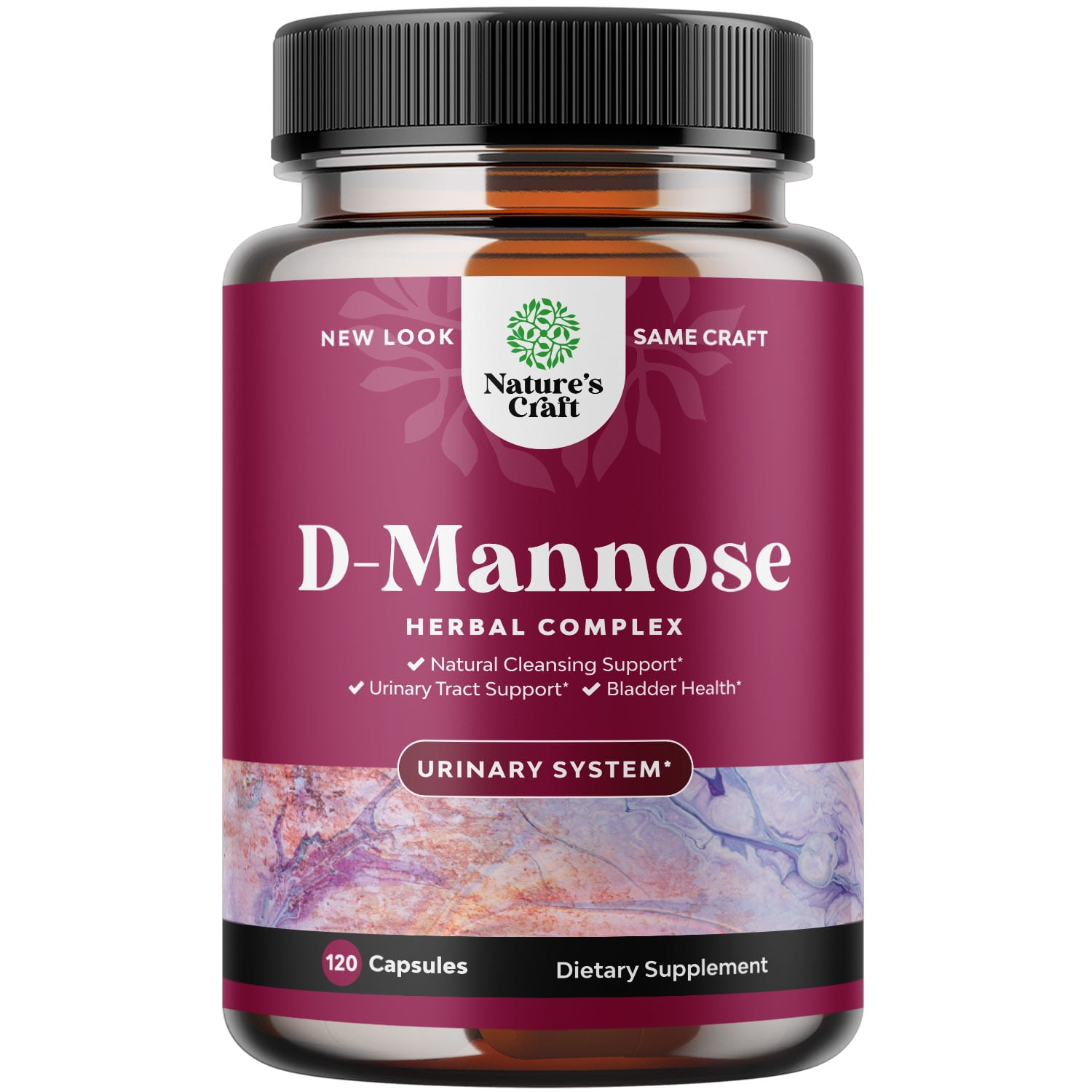 Natures Craft D Mannose with Cranberry Extract Capsules - D-Mannose ...