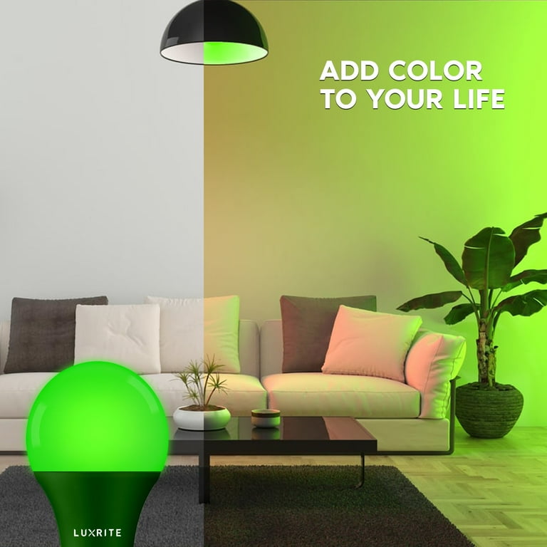 Green Light Bulbs In Room