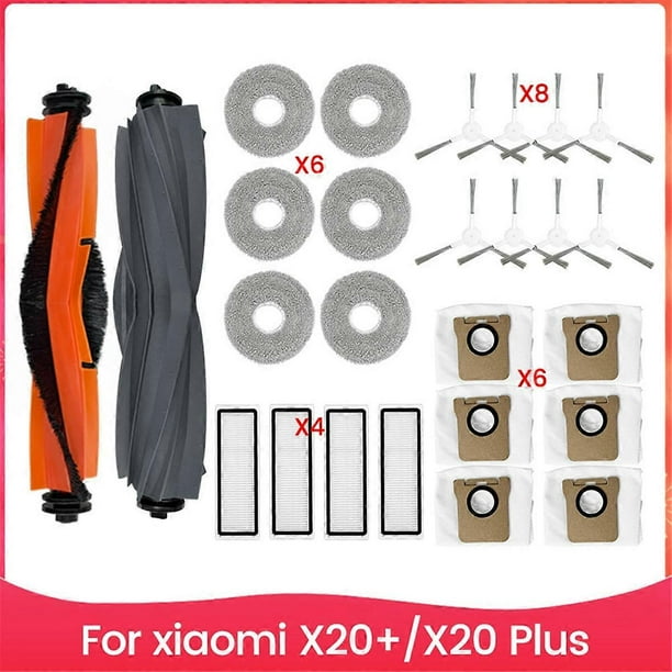 For Xiaomi Robot Vacuum X20 + / X20 Plus Dust Bags Mop Cloth | Walmart ...