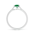 2wist Designs 925 Sterling Silver Solitaire Ring Round Emerald Green ...