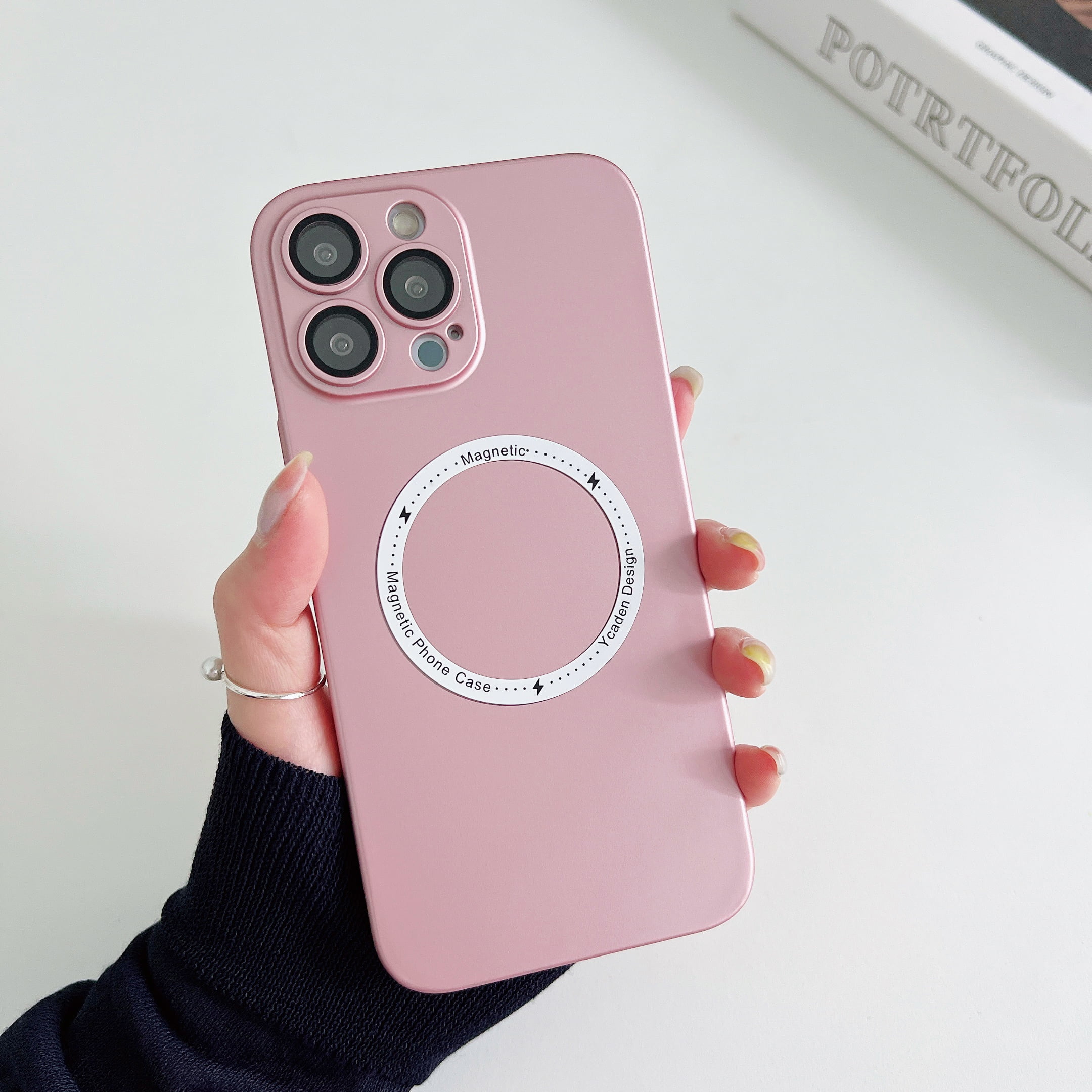 ELEHOLD for iPhone 11 6.1 inch Slim Case, Built-in Magnetic Ring ...