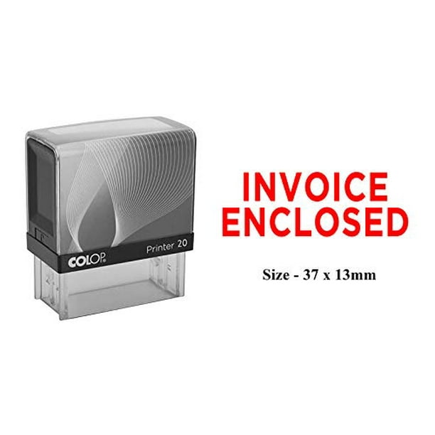 PrintValue Invoice Enclosed-Colop Printer 20 Self-Inking Text Rubber ...