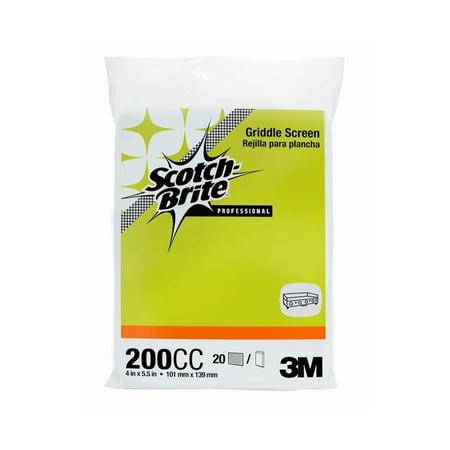 Scotch-Brite™ Griddle Screen 200CC, Brown, 20 Screens/Pack, 10 Packs ...