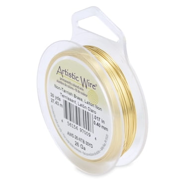 The Beadery Craft Wire 24 Gauge 25yd-Gold - Walmart.com