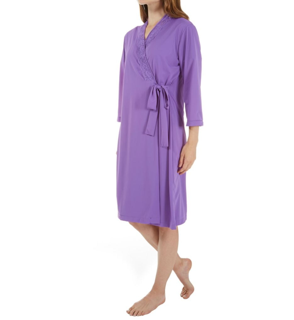 Women's Shadowline 77150 Twilight Wrap Robe (Purple S) - Walmart.com