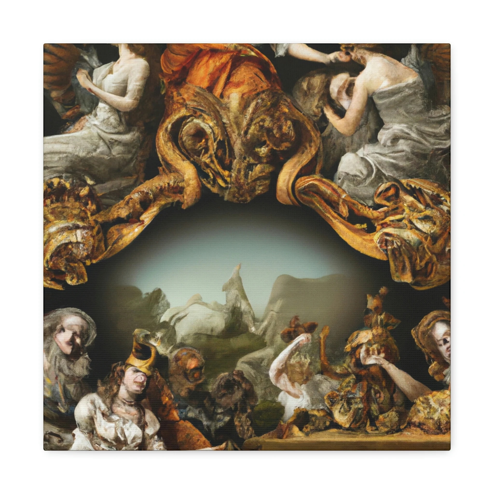 Heavenly Splendor Gilded - Canvas - Walmart.com