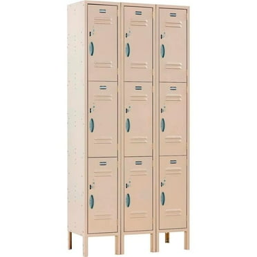 Global Industrial 652147GY 12 x 15 x 36 in. Double Tier Capital Locker ...