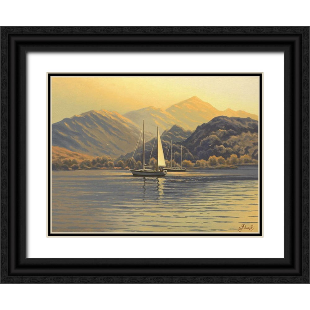 Adamov, Alexey 14x12 Black Ornate Wood Framed with Double Matting ...