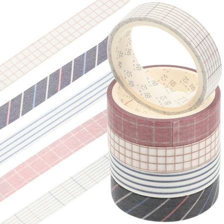 5 Rolls of Paper Tapes Colorful Japanese Paper Tapes Scrapbooking ...