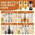 9oz no-drip glass honey dispenser with handle, maple syrup jar for ...