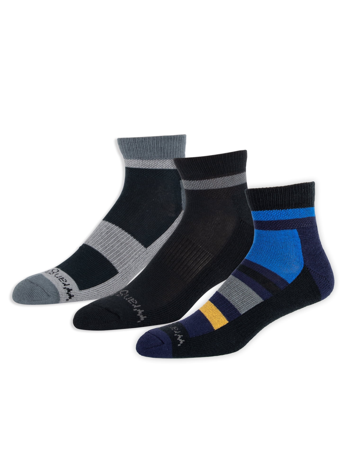 Wrangler Men's Half Cushion Quarter Socks, 3 Pack - Walmart.com