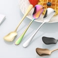 NEXAVKPR Premium Stainless Steel Dessert Spoon With Unique Gourd Shape ...