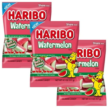 Haribo Watermelon Gummy Candy, 4.1oz Bag (Pack of 12) - Walmart.com