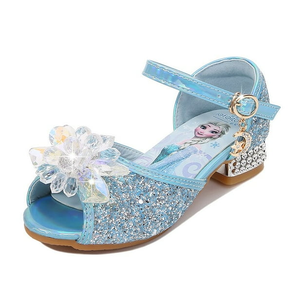 Disney filles princesse chaussures printemps nouveaux enfants talons ...
