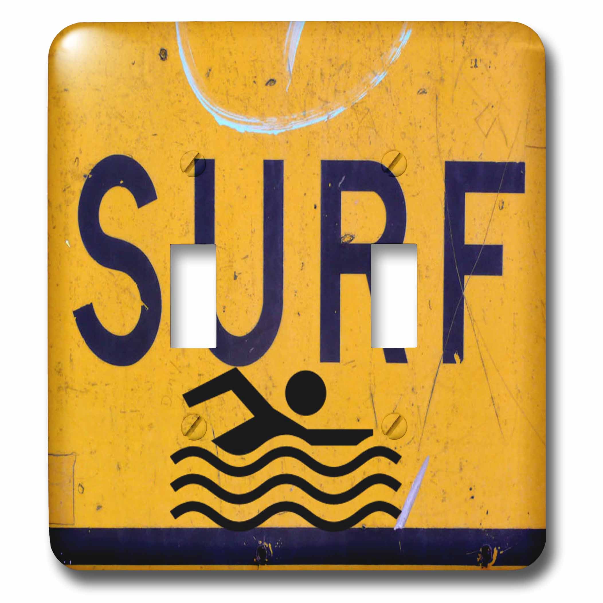 Surf sign to remind you that the water awaits your board and you double ...