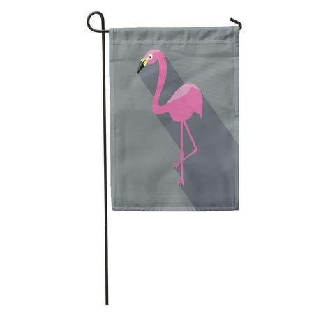 JSDART Pink Flamingo Flat Symbol Long Shadows Classic Plastic Lawn Yard ...