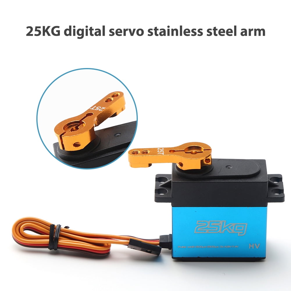 Tmvgtek Servo Digital De 25 Kg Servo De Engranajes De Acero Inoxidable ...