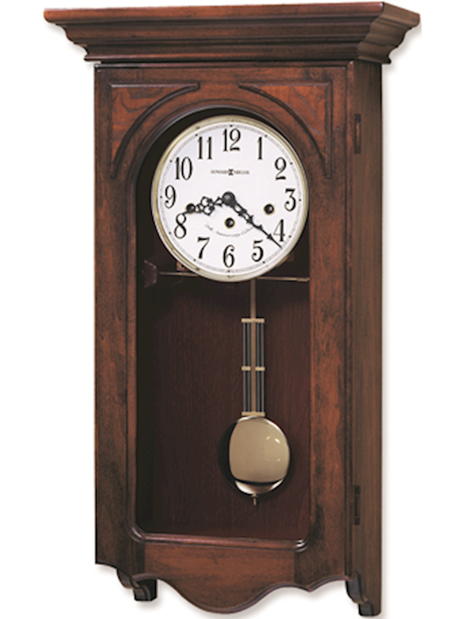 Fashion Jennelle Cherry Finish Key-Wound Clock (13.5 X 6.5) Made In ...