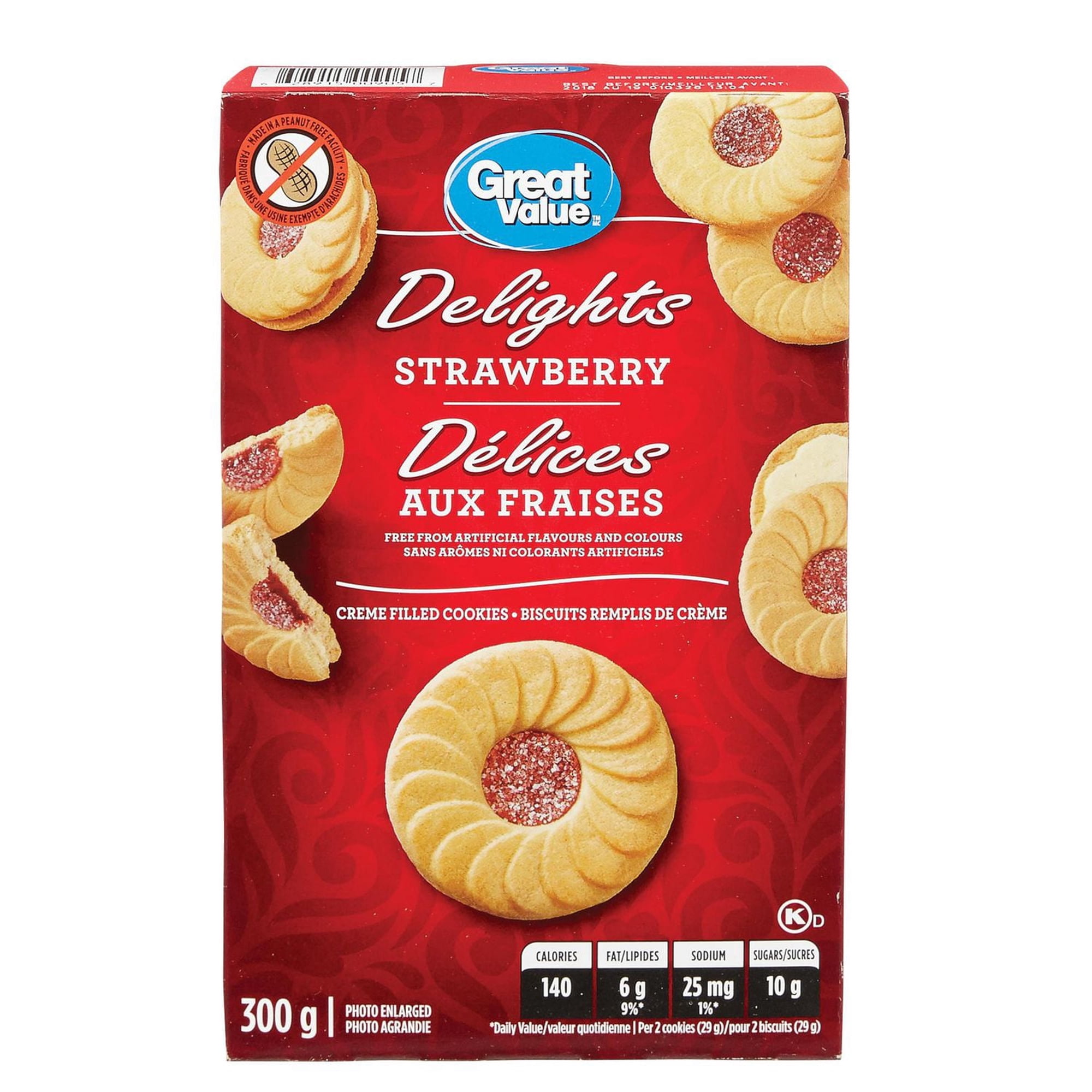 Click here for Great Value Strawberry Delights Creme-Filled Cooki... prices