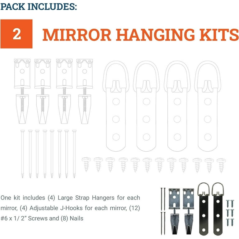 Adjustable Mirror Hangers
