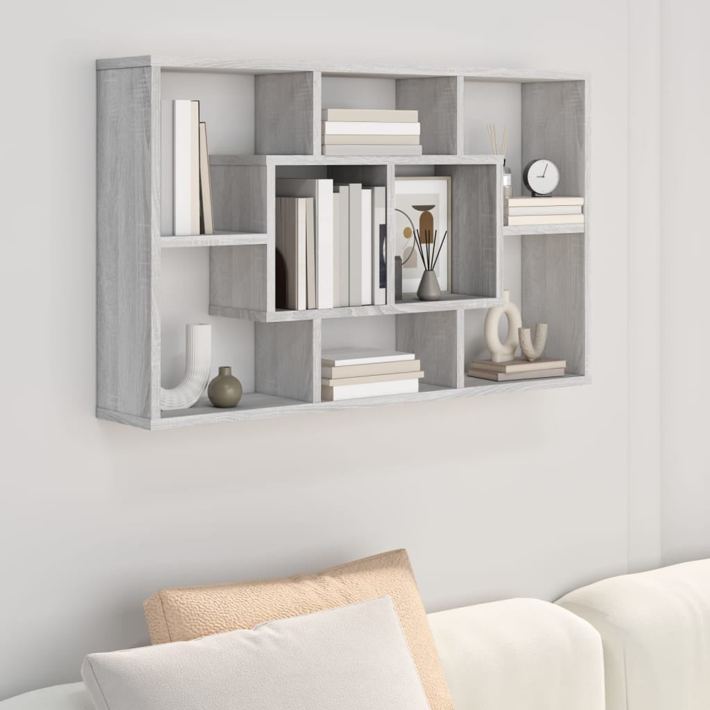 Click here for Vidaxl Wall Shelf Grey Sonoma 85x16x52.5 Cm Engine... prices