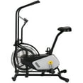 Fan Exercise Bike, Upright Bike with Air Resistance System, Air Bike with Transport Wheels ...