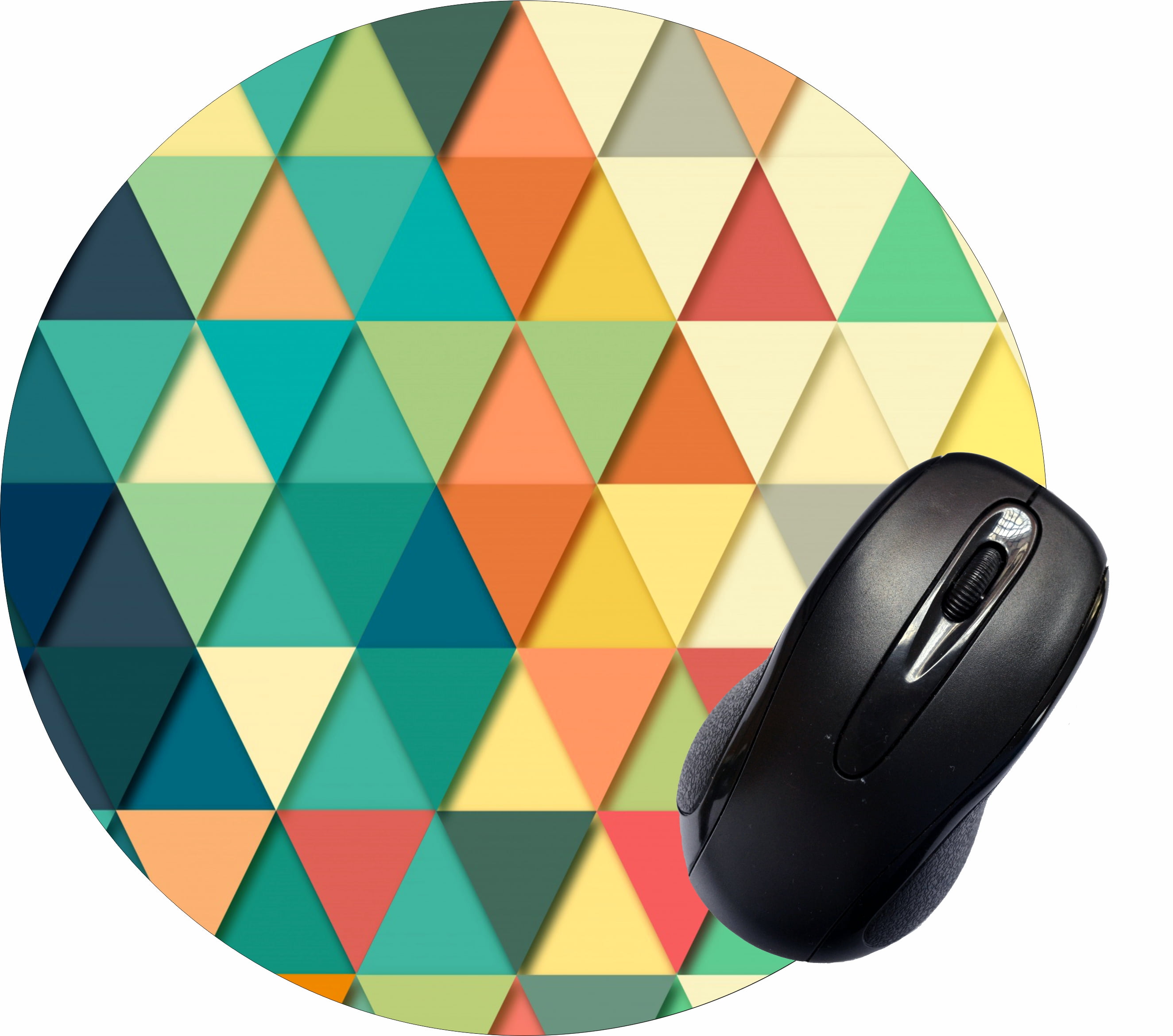 Mouse Mat Pad - Mousepad Cute Desk Round Circle Mousemat - 80's ...