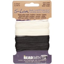 The Beadsmith S-Lon Bead Cord – .5 mm Twisted Nylon Cord for Stringing ...