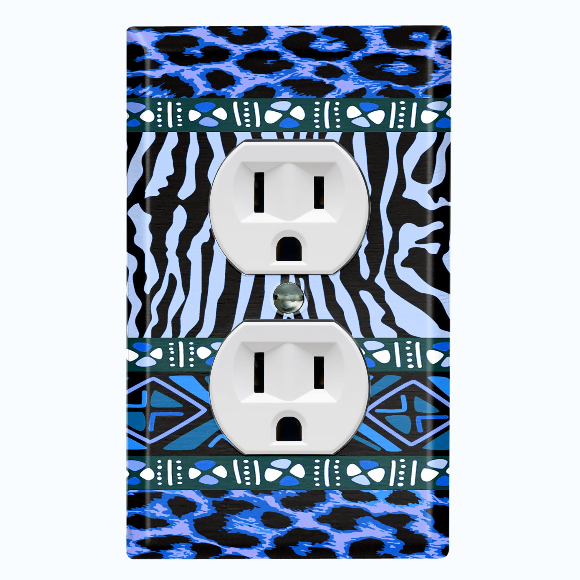 Metal Light Switch Plate Cover African Safari Animal Print Tribal Art Pattern SFR044 - Walmart.com