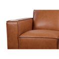 Porter Designs Carina Top Grain Leather Sofa - Brown - Walmart.com