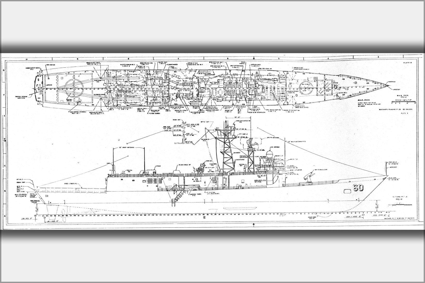 24"x36" Gallery Poster, U.S. Navy frigate USS Rodney M. Davis (FFG-60 ...
