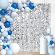 Metallic Silver Glitter Wall Backdrop - Ideal for Parties & Weddings ...