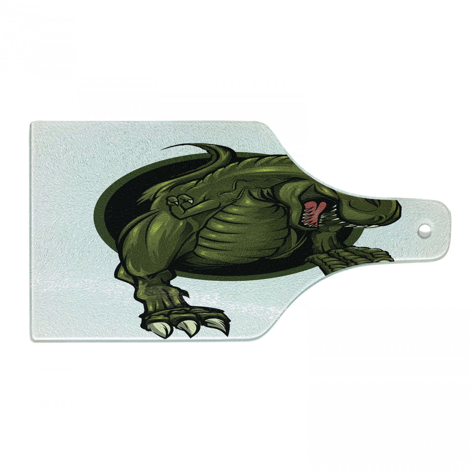 Jurassic Cutting Board, Roaring T-rex Mascot Animal Horror Wildlife ...