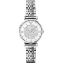 Emporio Armani Women's Retro Quartz Watch, Two-Tone Stainless Steel ...