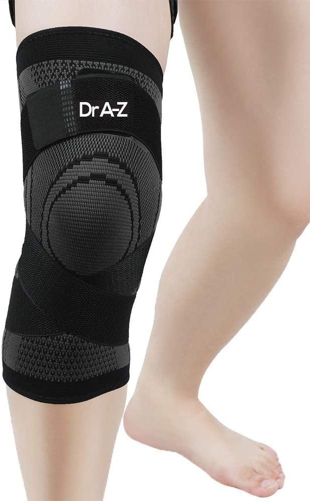 Compression Knee Sleeve - Best Knee Brace for Men & Women Anti-Slip ...