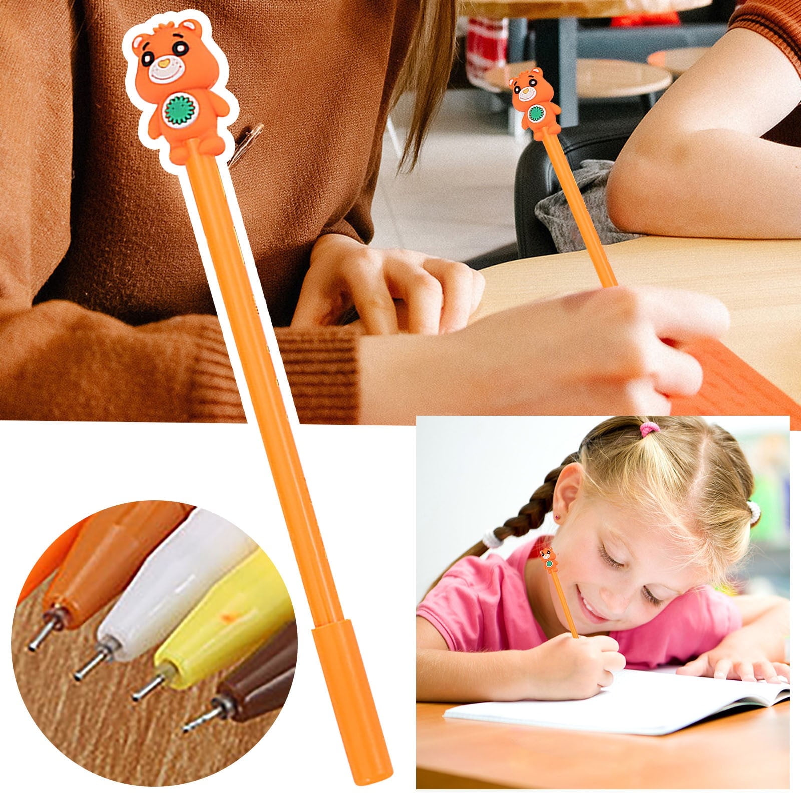 Bolígrafo de gel Giyblacko Pen con 5 tipos de oso navideño de 5 ml ...