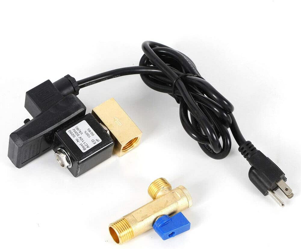 Fichiouy Electronic Drain Valve for Air Compressor Water Tank 1/2 ...