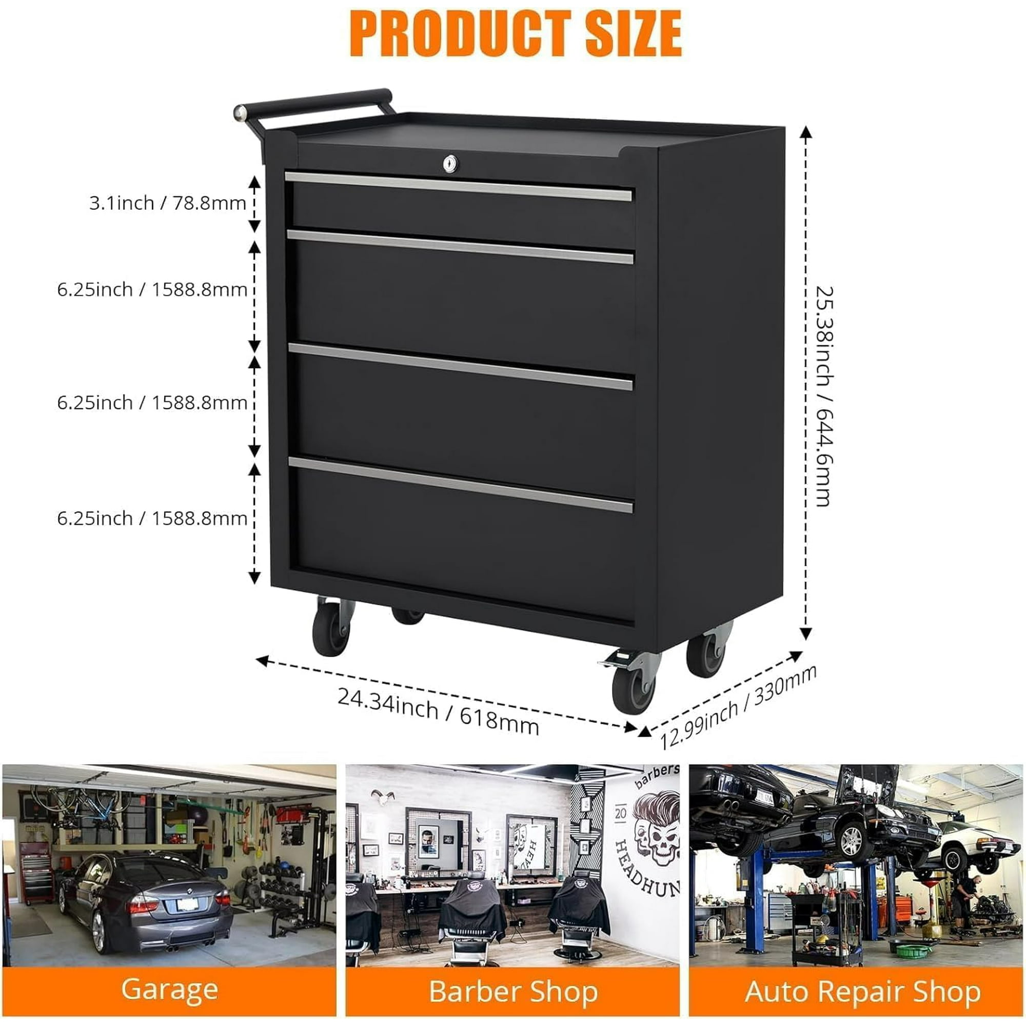 Click here for Glorystar Heavy-Duty 4-Drawer Tool Chest With Whee... prices