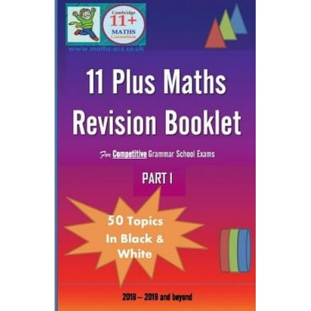 11+ Plus Maths Revision (Card) Booklet: For Competitive Grammar School ...