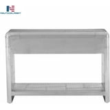 Nauticalmart Aviator Aluminium Patchwork Style Console Table with 2 ...