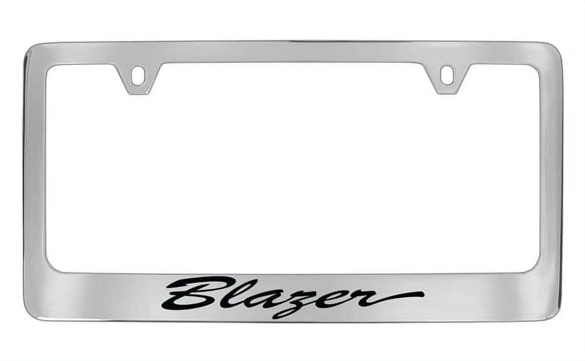 Chevrolet Blazer Script Chrome Plated Brass License Plate Frame ...