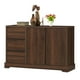 Gymax Buffet Sideboard Cupboard Cabinet Console Table W/ 3 Drawers ...