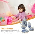 Porcelain Tea Cup Set Ceramic Teapot Afternoon Tea Making Toys Teapot ...