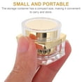 Raindrops Refillable Eye Jar with Lid for Makeup & Balms - Golden ...