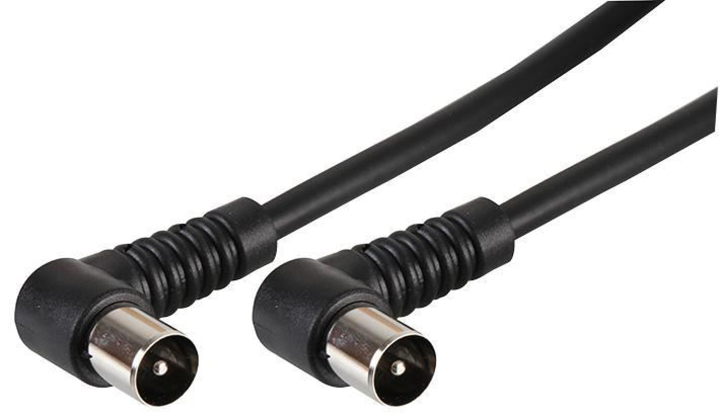 PRO SIGNAL TV Aerial Lead, 90 Degree Coax Plug to 90 Degree Coax Plug ...